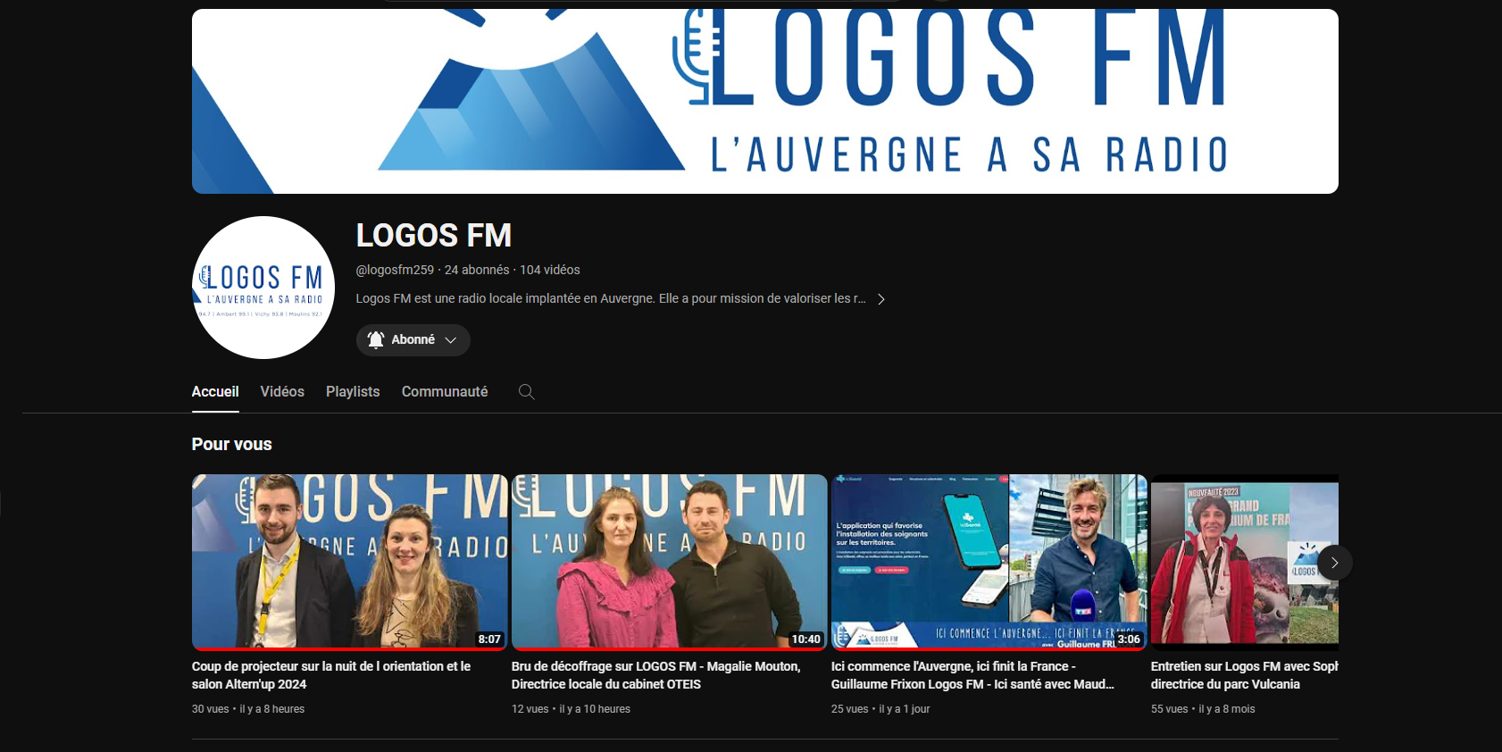 Découvrez vos podcasts et vos vidéos Logos FM sur YouTube ! – FM Wave ...
